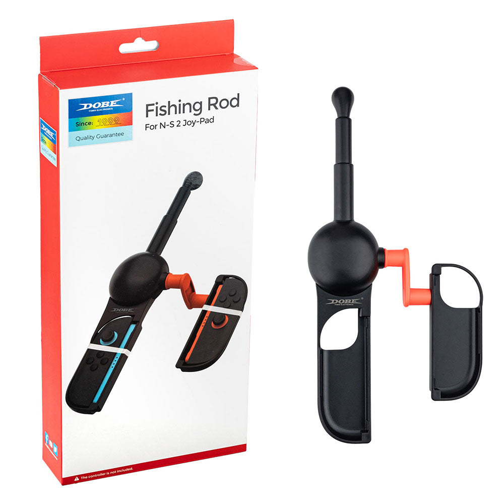 DOBE Fishing Rod for Nintendo Switch/Switch 2 Joy-con Controllers-Blac ...