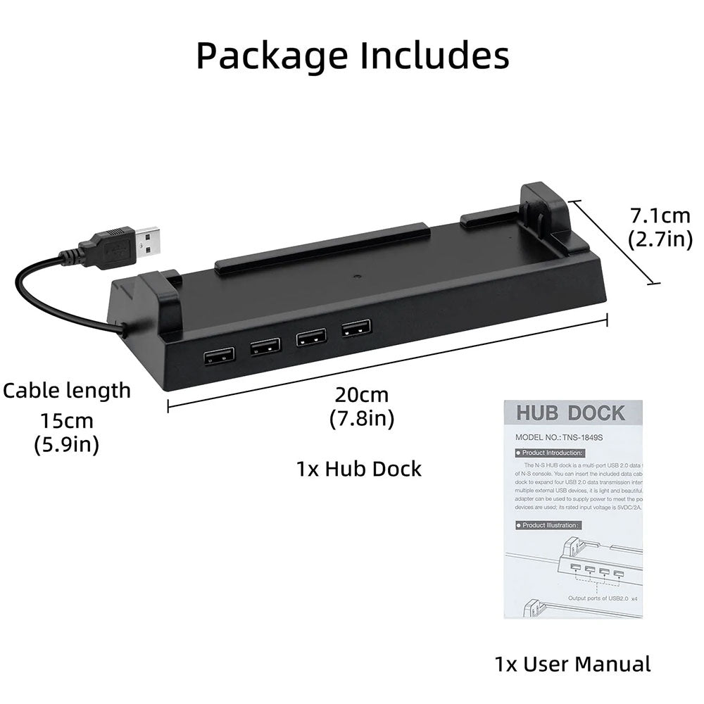 DOBE 4 Ports USB 2.0 Hub Dock for Nintendo Switch (TNS-1849) – GAMORY